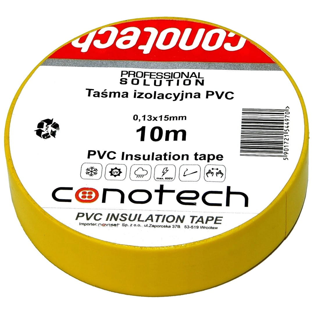 Taśma Izolacyjna Żółta Pvc 0,13X15X10M Ns - Inna marka | Sklep EMPIK.COM