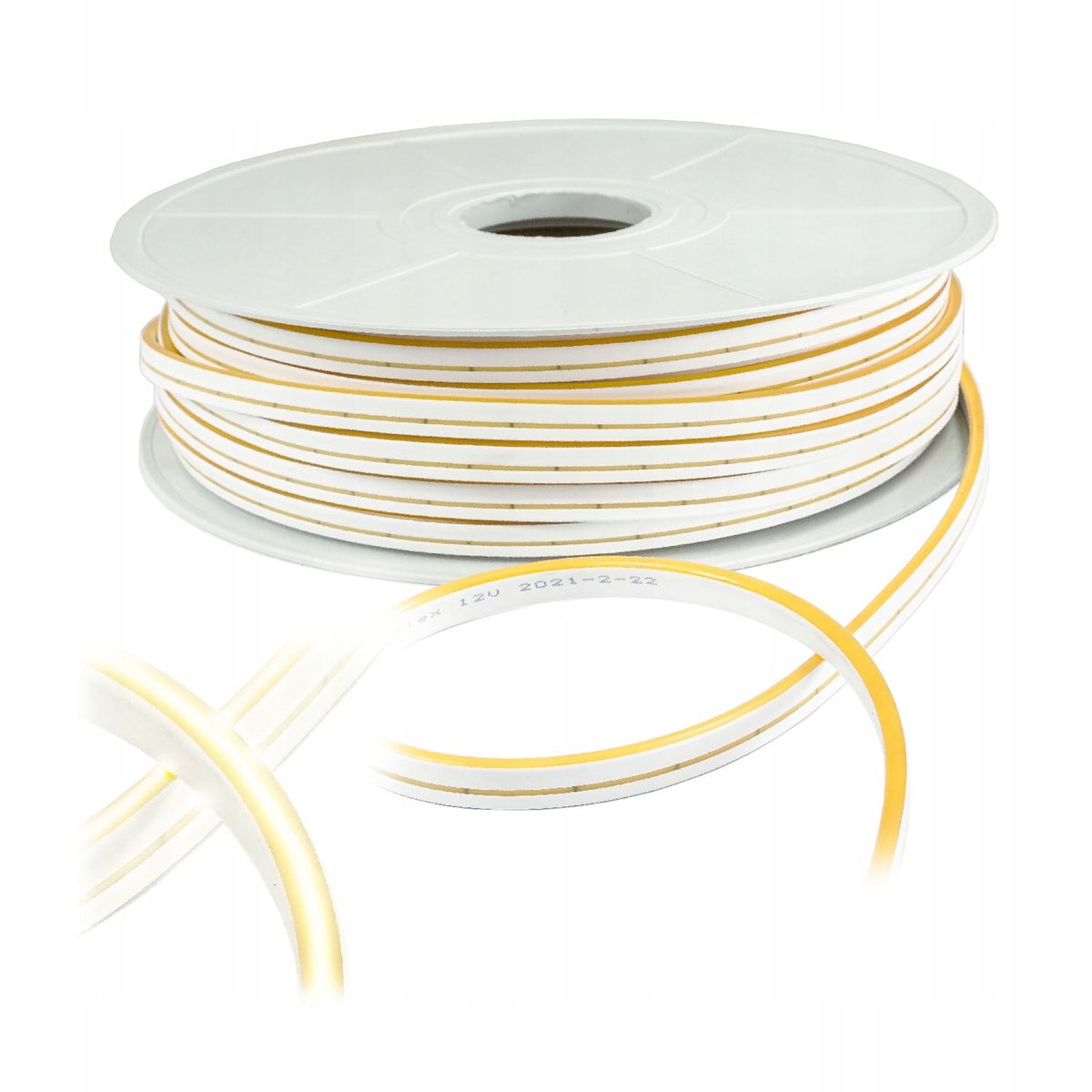 Taśma LED 12V 8W Wodoodporna 1m NEON Ciepła Elastyczna Do Podświetlania ...