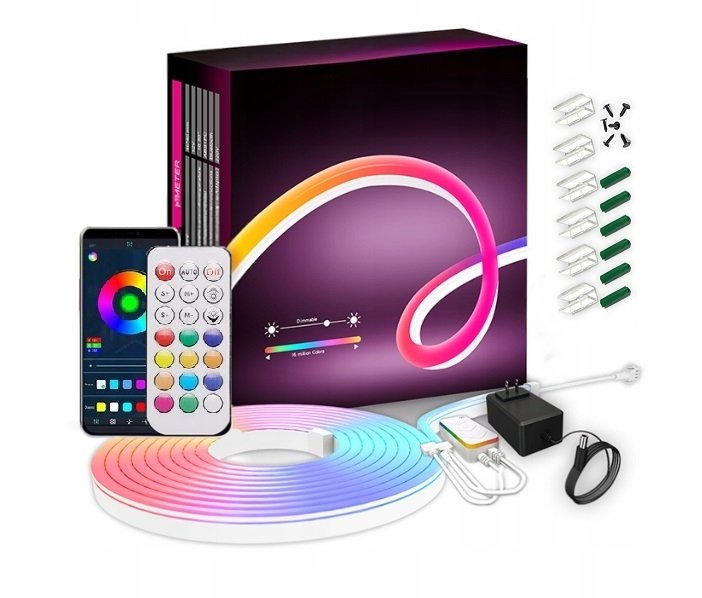 TAŚMA LED 8M NEON 5050 RGBIC BLUETOOTH APLIKACJA - Inna marka | Sklep ...