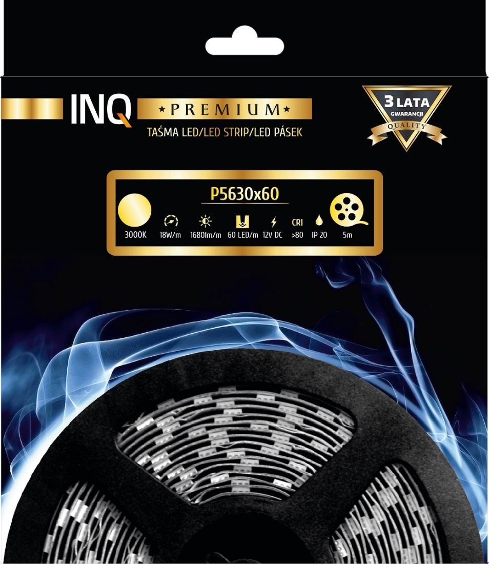 Taśma LED INQ P5630-60-20-WW-5, 18 W, 5 m - INQ | Sklep EMPIK.COM