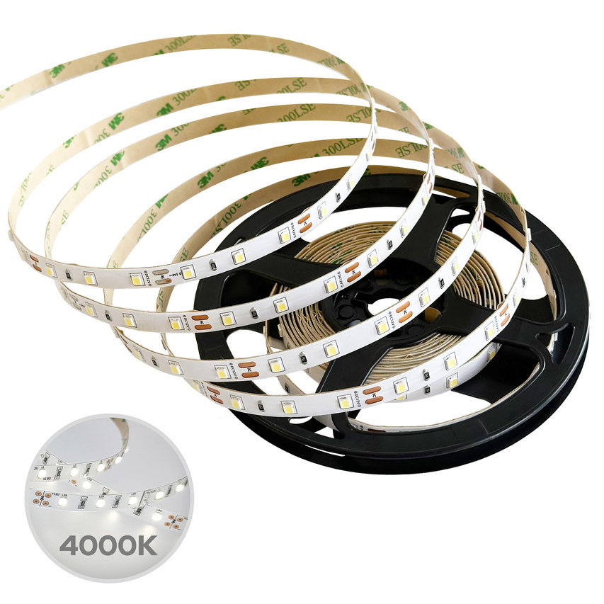 Taśma NASTRO LED 9,6W/m NW barwa neutralna, DC 12V, 60LED/m, EDO777702 ...