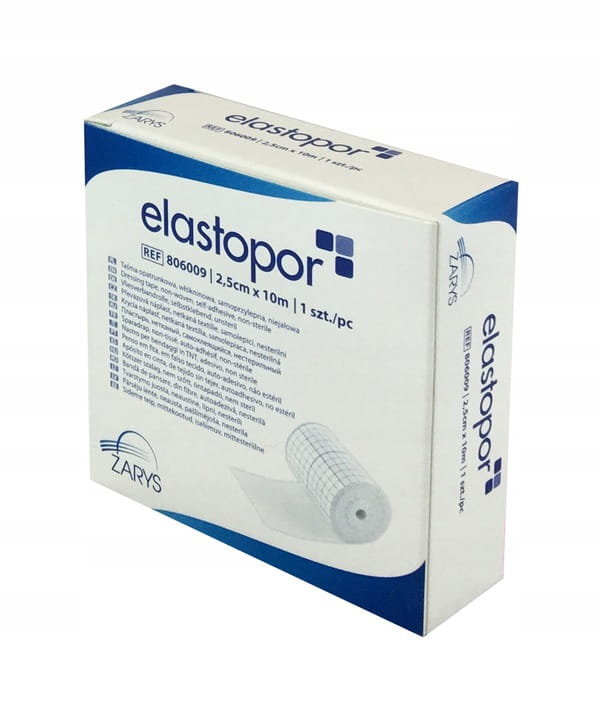 Taśma opatrunkowa Elastopor plaster 2,5 cm x 10 m | Sklep EMPIK.COM