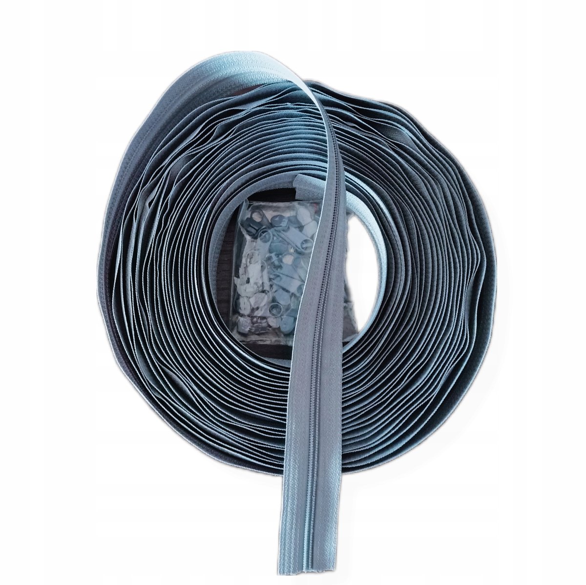 Taśma suwakowa SZARA 3mm zamek 10m + 32 suwaki - GMK | Sklep EMPIK.COM