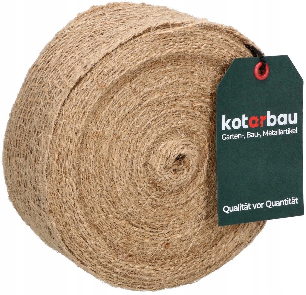 TAŚMA WSTĄŻKA DEKORACYJNA JUTOWA 60 MM TASIEMKA NATURALNA JUTA ROLKA ...