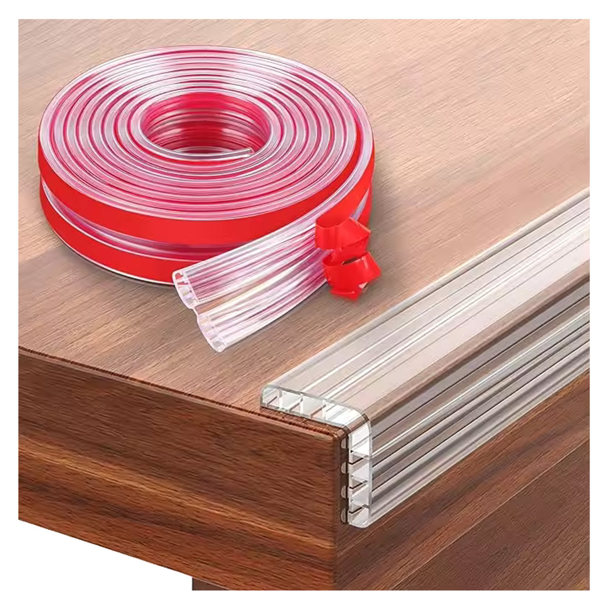 TAŚMA ZABEZPIECZENIA KANTY RANTY ROGI OSŁONA MEBLI SZAFEK BEZBARWNA ...