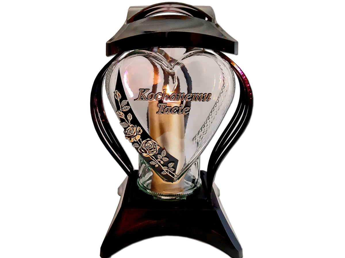 Tata Tacie Znicz Znicze Lampion Na Grób Cbl Złoto+Świeca Led Złoto ...