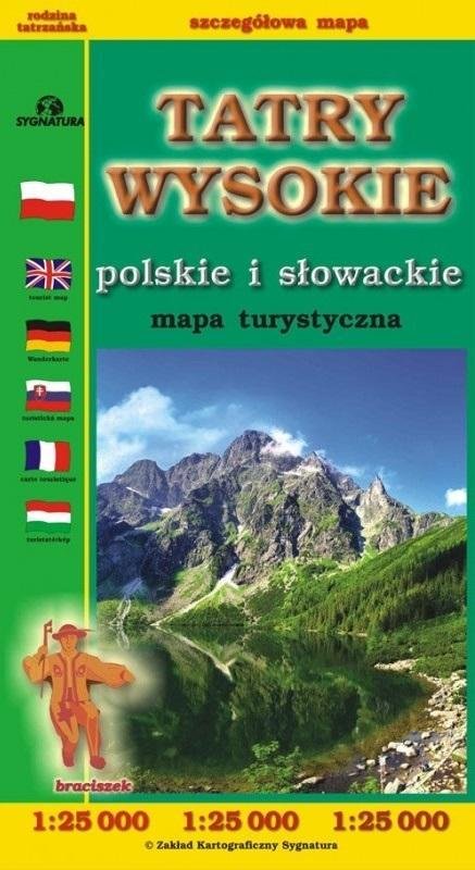 Tatry Wysokie polskie i słowackie mapa w.2 - Opracowanie zbiorowe | Książka w Empik