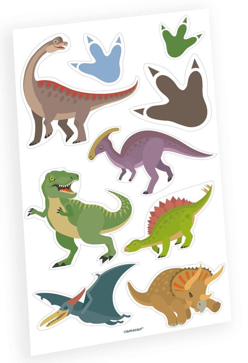 Tatuaze Happy Dinosaur - Amscan | Przyjęcia i okazje w Sklepie EMPIK.COM