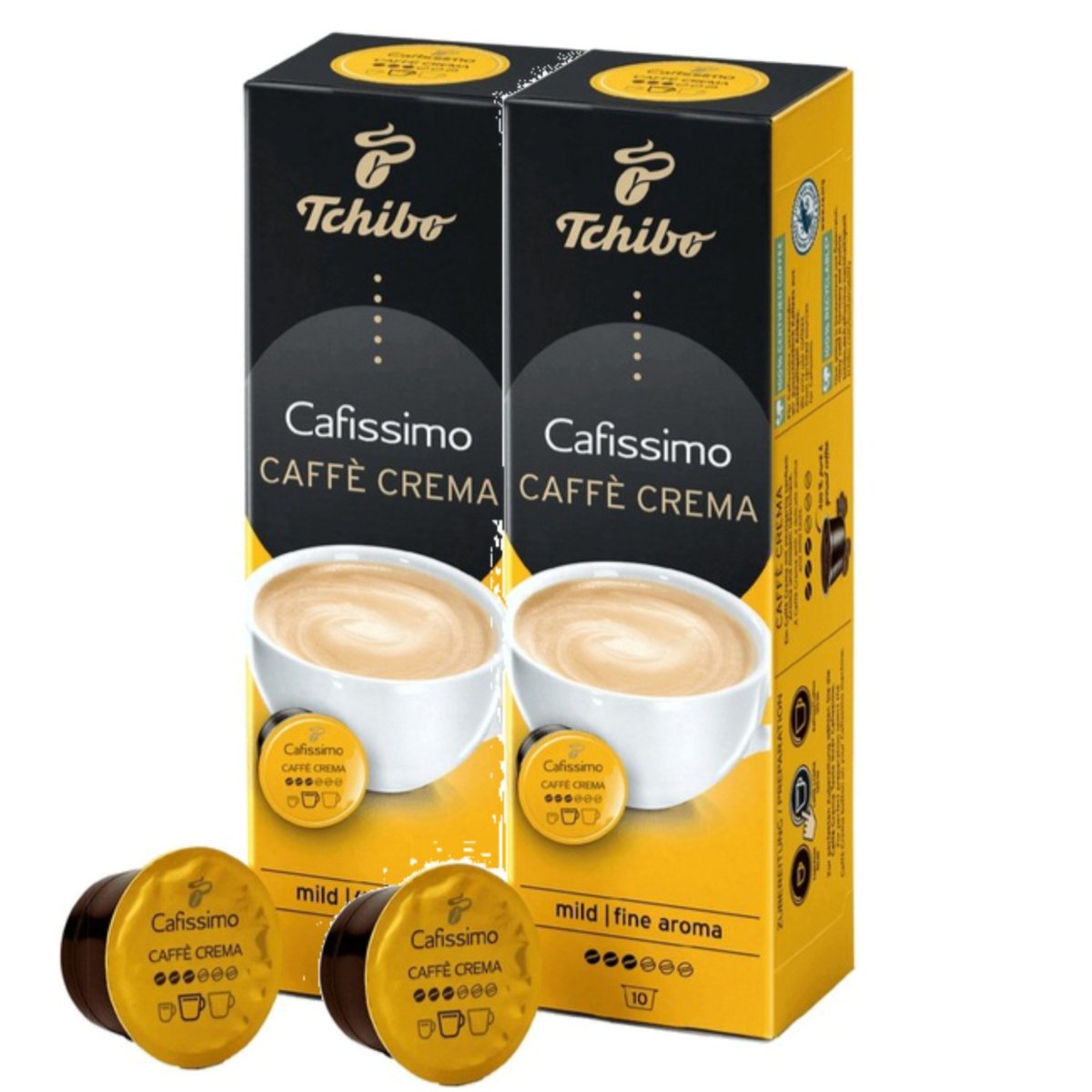 Tchibo Cafissimo Caffe Crema Mild 10x2 Kapsułek Arabika Zestaw - Tchibo ...