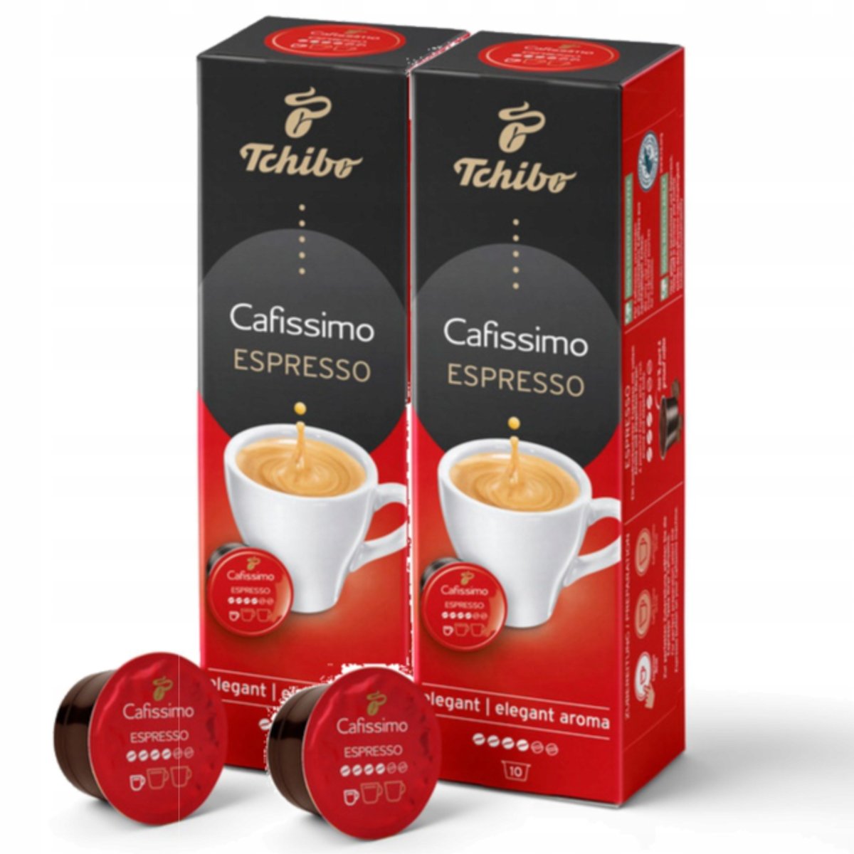 Tchibo Cafissimo Espresso Elegant Aroma Kawa Arabika 10x2 kapsułek ...