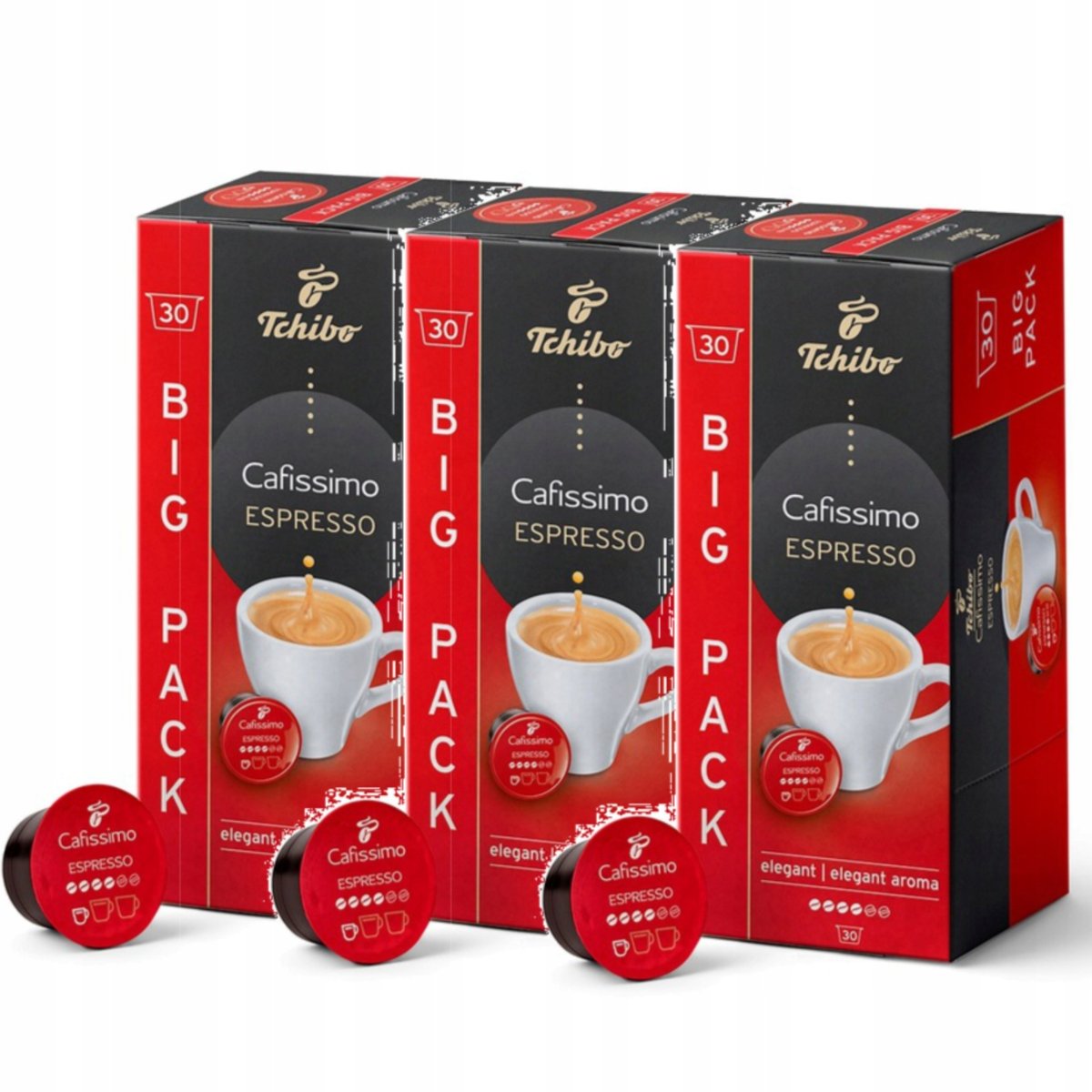 Tchibo Cafissimo Espresso Elegant Aroma Kawa Arabika 30x3 Kapsułek ...
