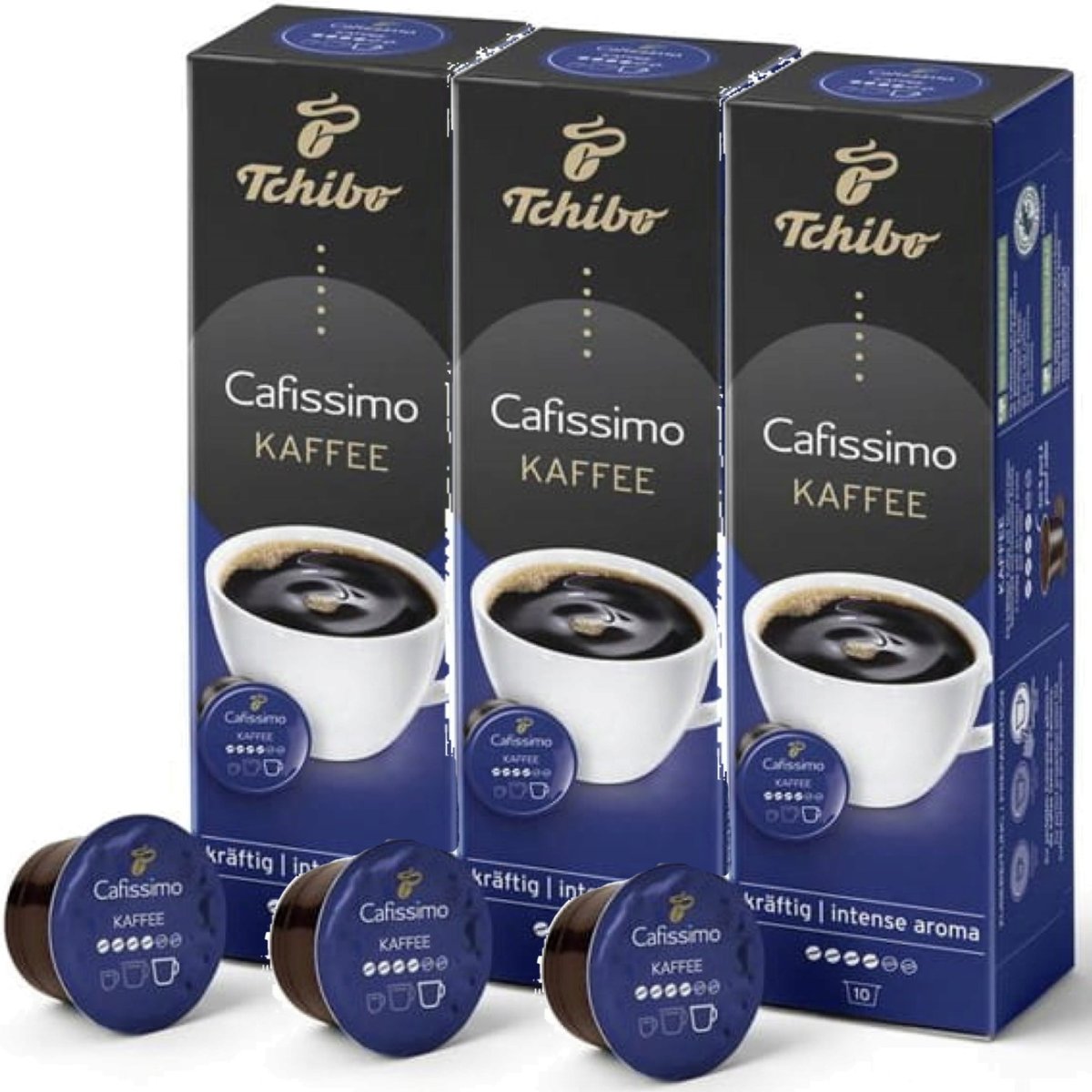 Tchibo Kawa Cafissimo Kaffee Intense Aroma 10x3 Kapsułek Arabika Zestaw ...