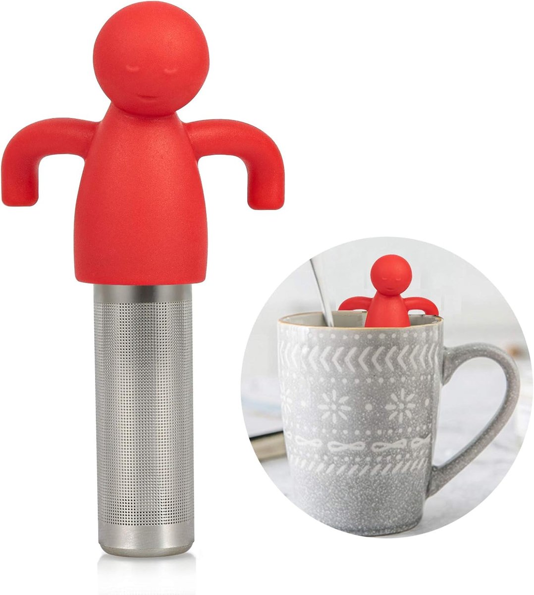 Tea Infuser Cute Tea Strainer for Loose Tea Stainless Steel Fine Mesh ...