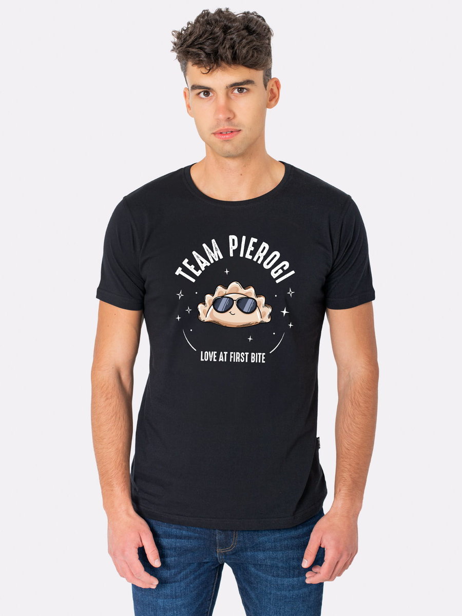 TEAM PIEROGI / koszulka męska / czarna - Nadwyraz.com | Moda Sklep ...
