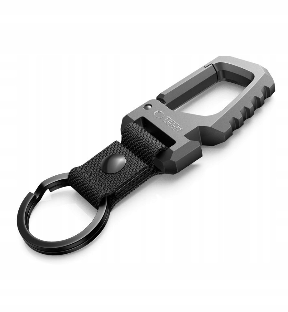 Tech-Protect Slidelock Carabiner Keychain Gunmetal - Spigen | Sklep ...