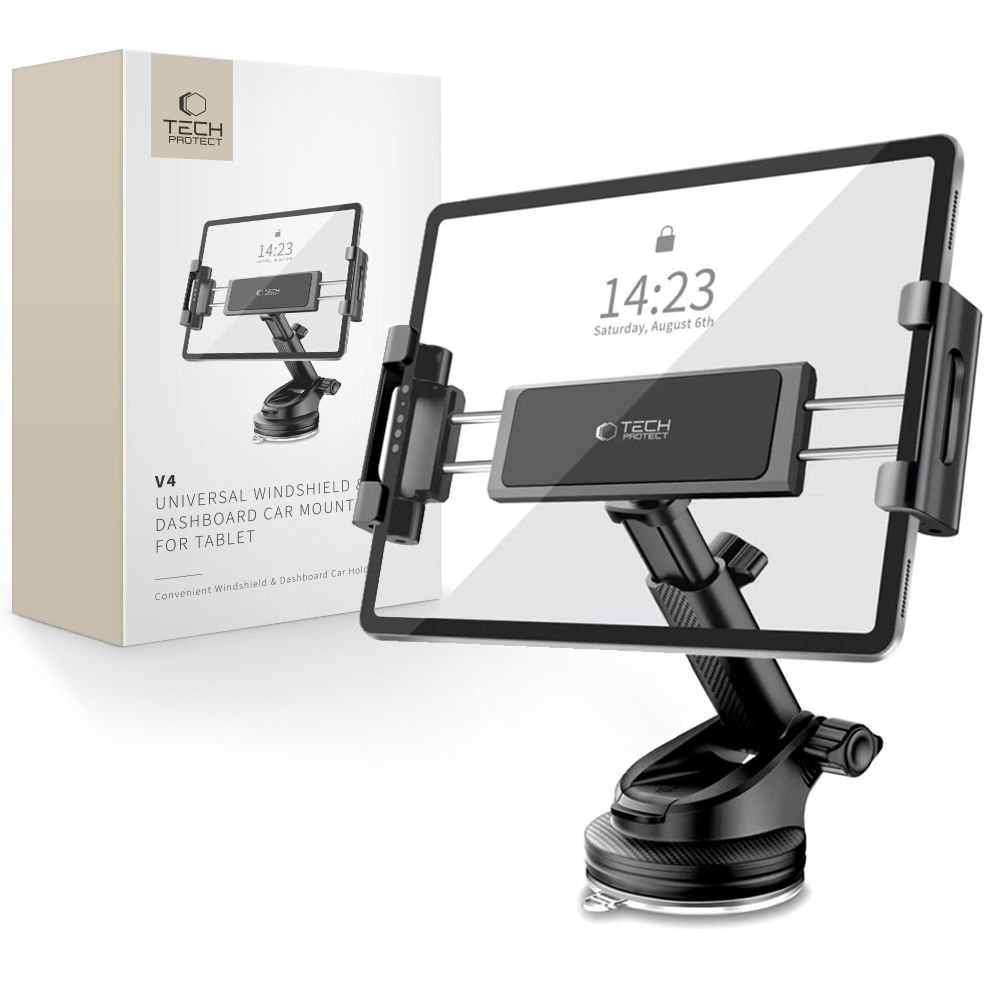 Tech-Protect V4 Universal Windshield & Dashboard Car Mount For Tablet ...