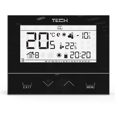 TECH REGULATOR POKOJOWY DWUSTANOWY ST-292 V3 PRZEWODOWY CZARNY - Tech Sterowniki | Sklep EMPIK.COM