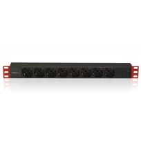 Techly Listwa zasilająca Rack 1U 8x Schuko, kabel C14, 250V/16A, 2m ...