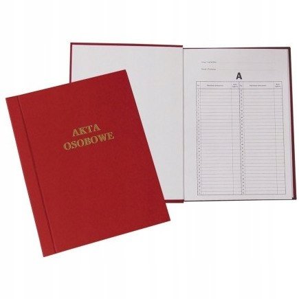Teczka Akt Osobowych Oklejana Abcde Bez Treści Bordowa 1824-339-100 Warta - S.WARTA | Sklep ...