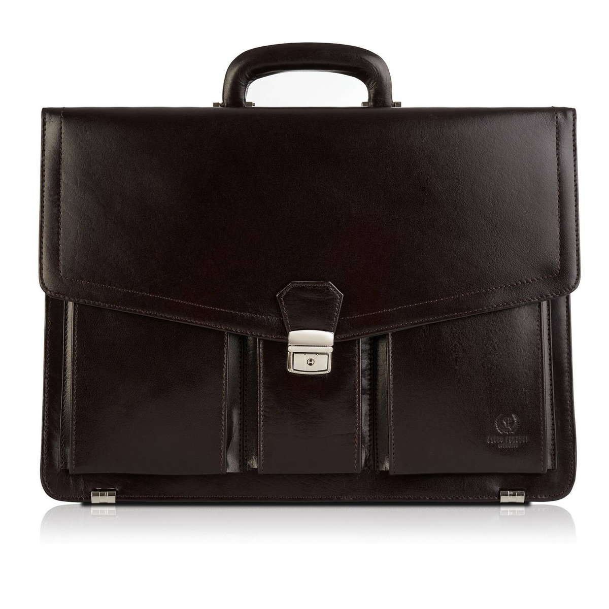 Teczka Męska Ze Skóry Naturalnej Paolo Peruzzi T-80-Br - Paolo Peruzzi ...