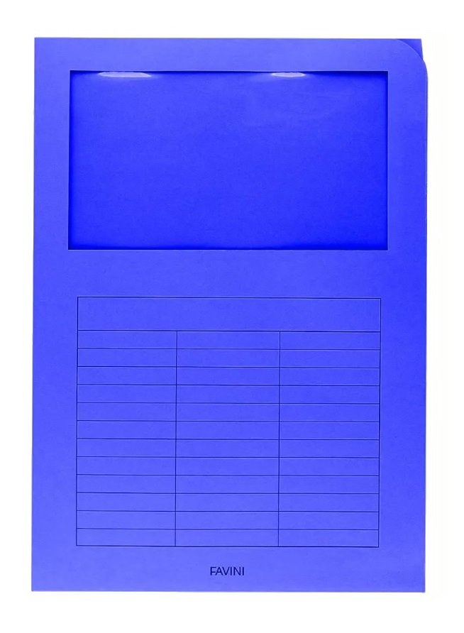 Teczka z OKIENKIEM A4 10 sztuk gramatura 140 g KOLOR NIEBIESKI FAVINI ...