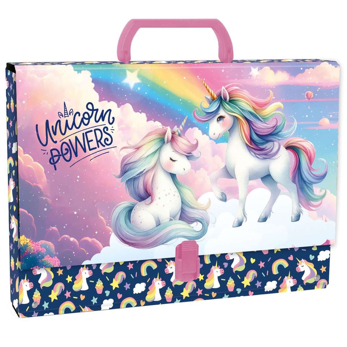 Teczka z rączką A4 9cm Jednorożec 16 Derform - Derform | Sklep EMPIK.COM