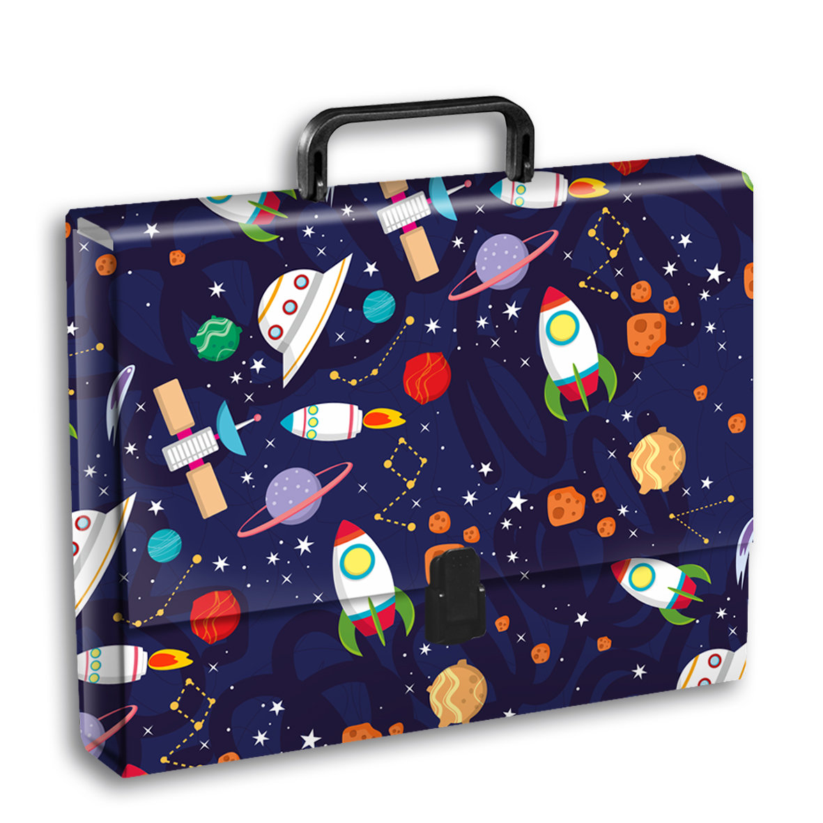 Teczka Z Rączką A4 Kosmos Tadeo Szkolna Pojemna Twarda Na Rysunki ...