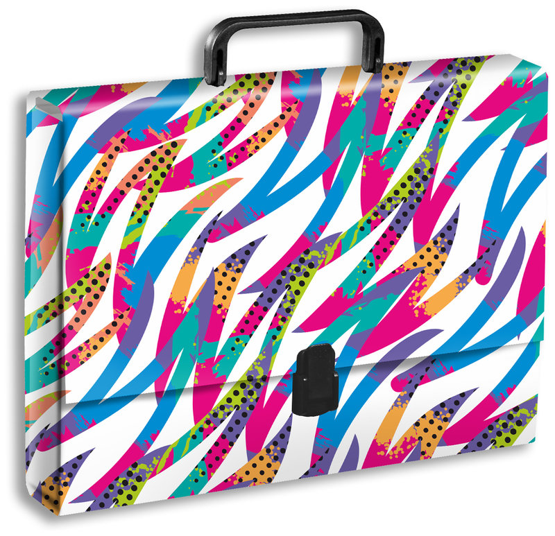 Teczka Z Rączką A4 Wycinanki Szkolna Pojemna Twarda Kolorowa Na Rysunki ...