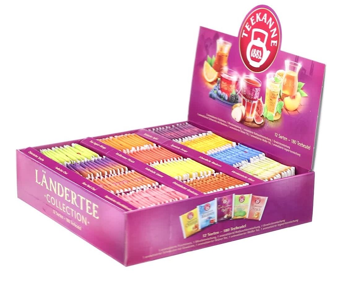 Teekanne Landertee Collection 180 herbat - 12 rodzajów Zestaw - Inna ...