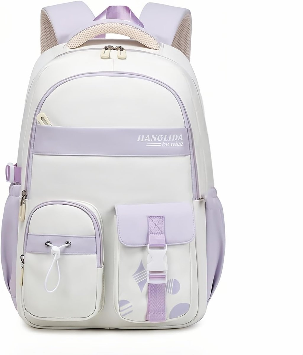 Teen Girls Campus Backpack Contrast Color Sports Children Backpack Teen ...