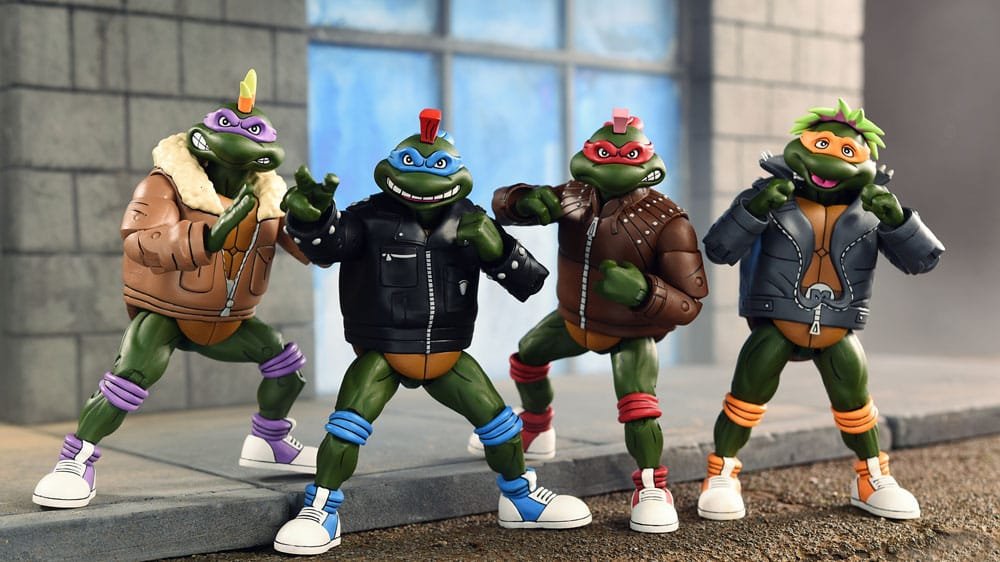Teenage Mutant Ninja Turtles (Cartoon) Action Figures 4-Pack Punk Turt ...