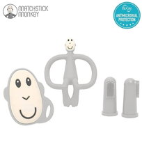 Teething Starter Set Grey Matchstick Monkey - Matchstick Monkey | Sklep ...