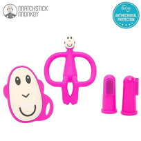 Teething Starter Set Pink Matchstick Monkey - Matchstick Monkey | Sklep EMPIK.COM