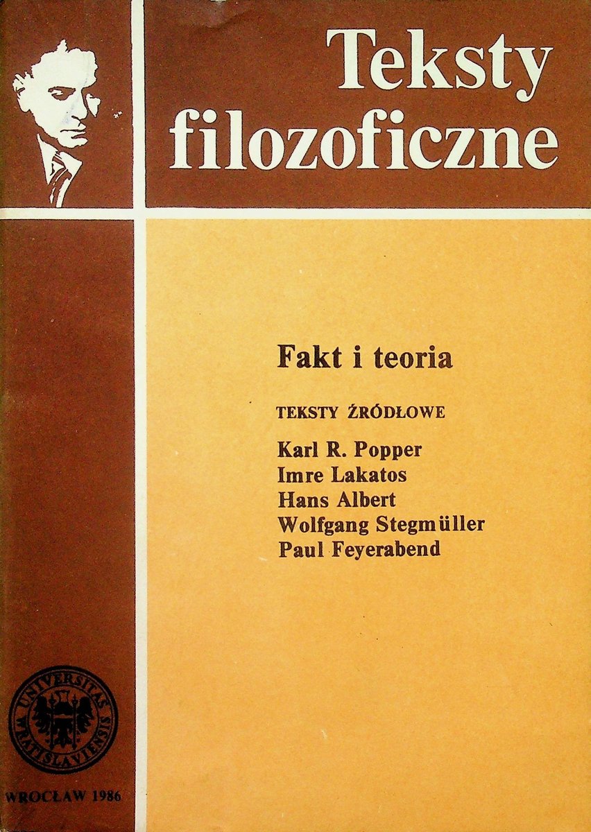 Teksty filozoficzne Fakt i teoria - W opisie | Książka w Empik