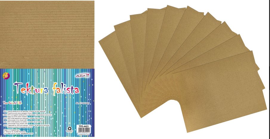 Tektura Falista Tfe-4421 Eco, Op.10 Ark, A4 Aliga - ALIGA | Sklep EMPIK.COM