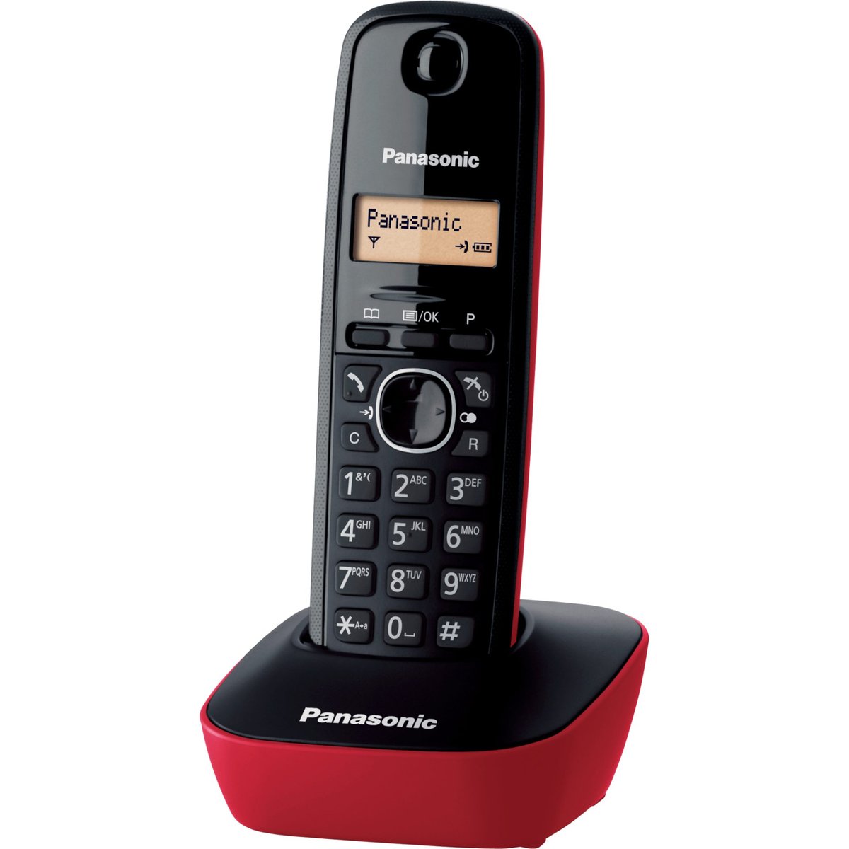Telefon bezprzewodowy PANASONIC KX-TG1611SPH - czarny DECT LCD ...