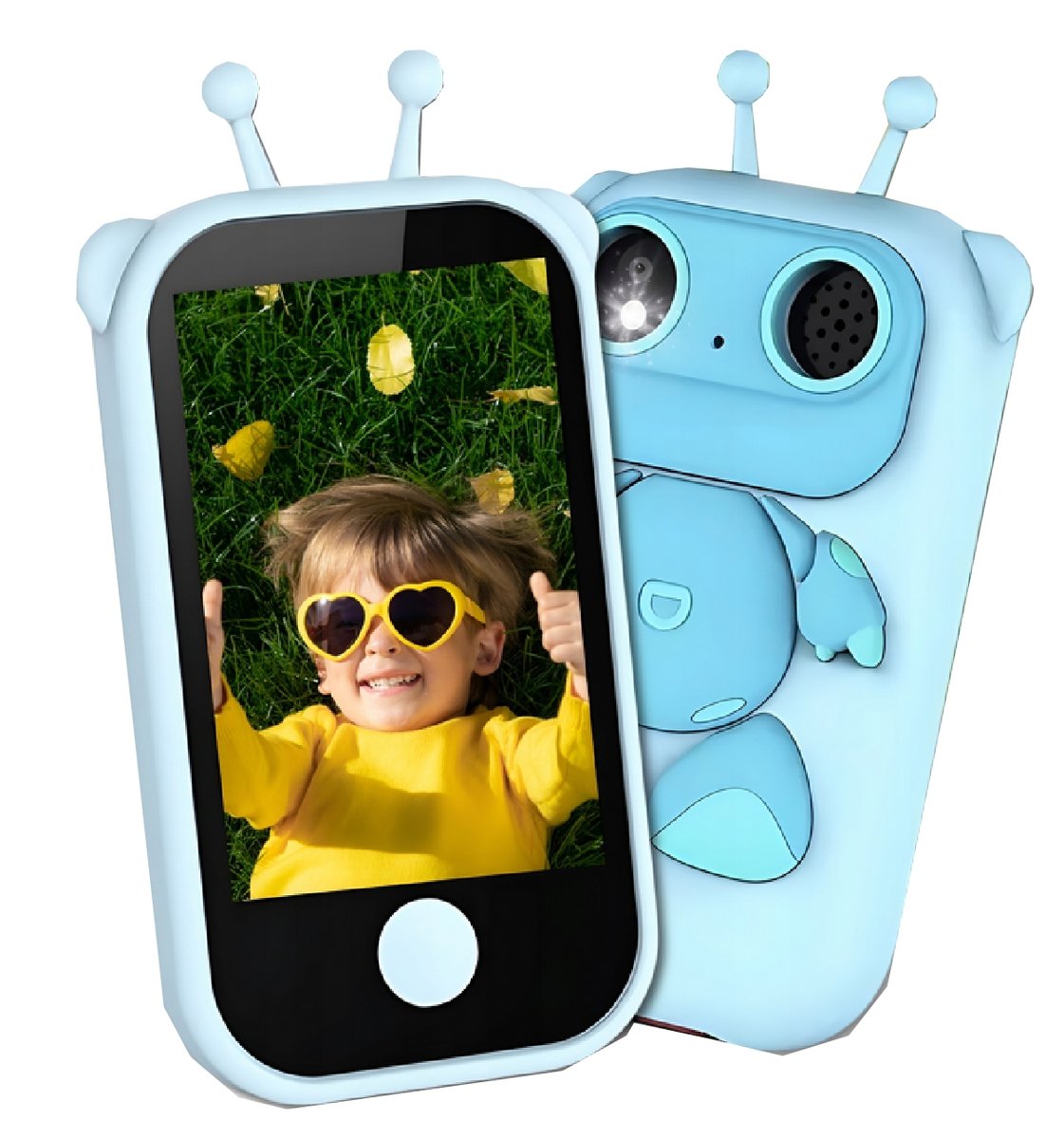 TELEFON DLA dzieci SMARTFON DOTYKOWY APARAT KAMERA NIEBIESKI Q13 - Inna ...