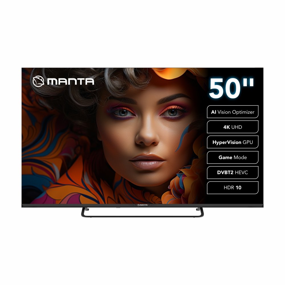 TELEWIZOR 50 cali SMART VIDAA TV LED 4K UHD dekoder S2 DVBT2 H.265/HEVC ...