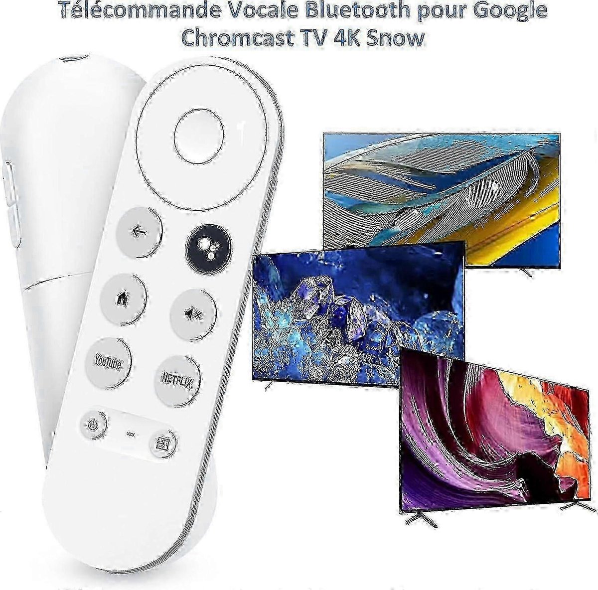 Telewizor Google Chromecast 4K z pilotem głosowym Bluetooth – Królewna ...