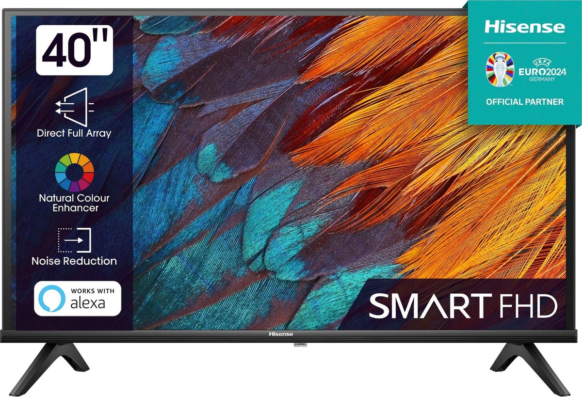 Telewizor Hisense 40E41KT 40" LED FHD Smart DTS Vitrual X DVB-T2 VIDAA - HISENSE | Sklep EMPIK.COM