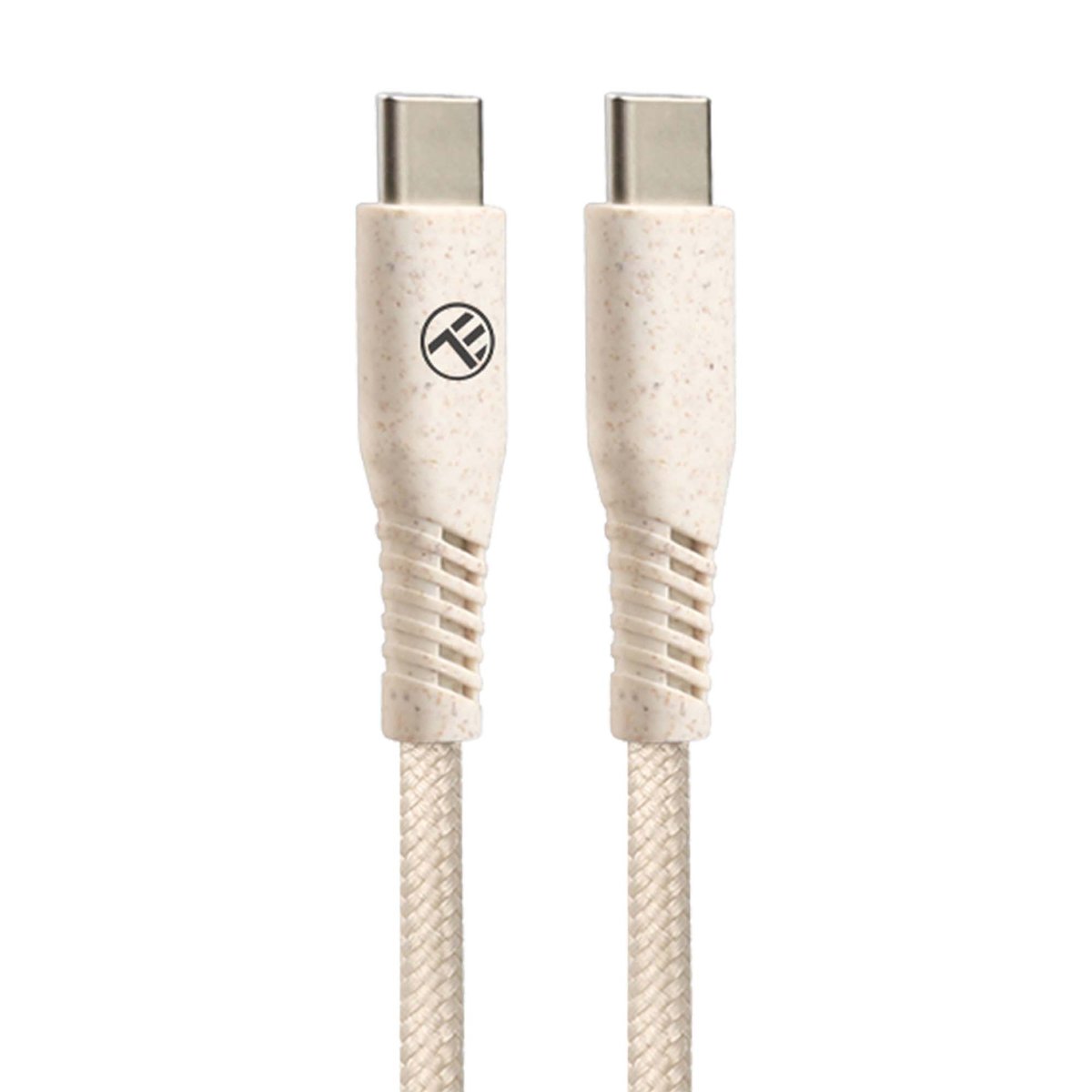 Tellur Green Data Cable Type-C To Type-C, 3A, Pd60W, 1M, Nylon, Wheat ...
