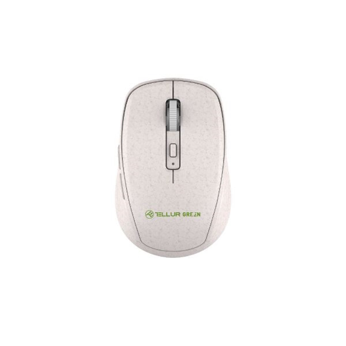 Tellur Green Wireless Mouse, 2.4Ghz, Nano Receiver, Cream - TELLUR ...