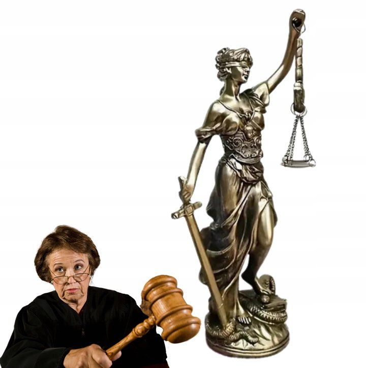 Temida Figurka Bogini Sprawiedliwości Justitia 19Cm Z Żywicy Na Prezent ...