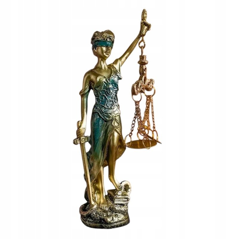 TEMIDA Rzeźba z żywicy Lady Justice, Statuetka Sprawiedliwości i ...