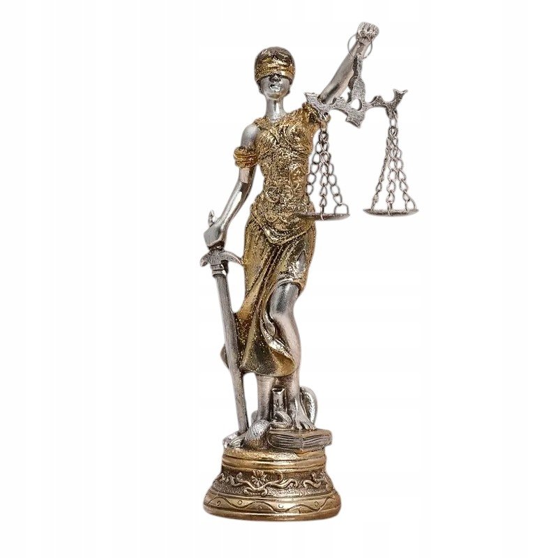 TEMIDA Statuetka Bogini Sprawiedliwości wykonana z żywicy RZEŹBA ...