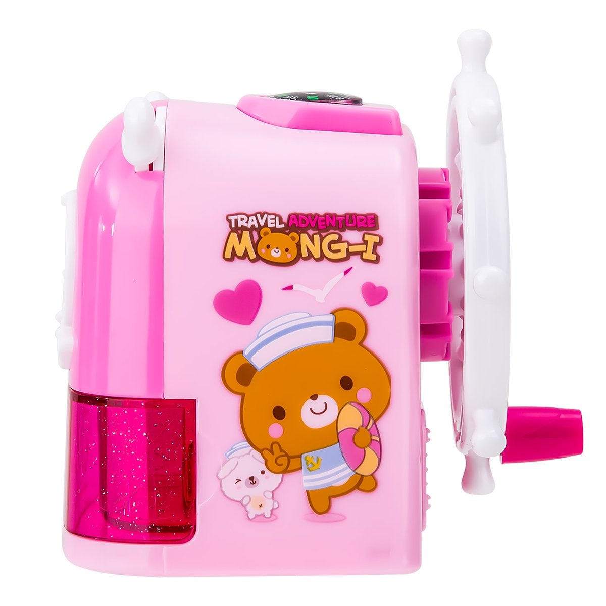 Temperówka Deli ręczna na korbkę dla dzieci BOATS różowa - DELI | Sklep ...