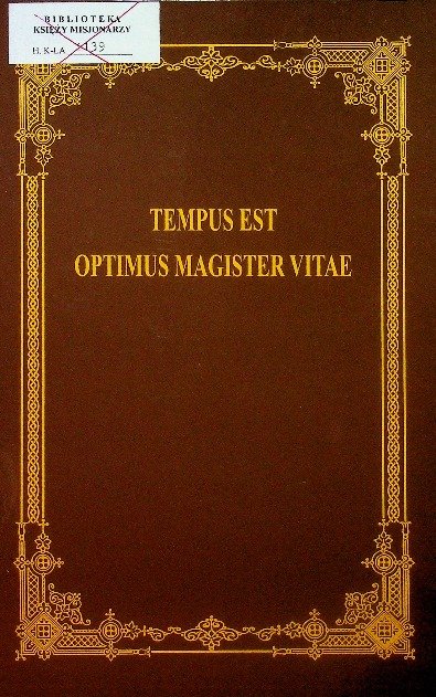 Tempus est optimus magister vitae - W opisie | Książka w Empik