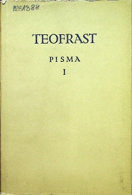 Teofrast Pisma I - Opracowanie zbiorowe | Książka w Empik