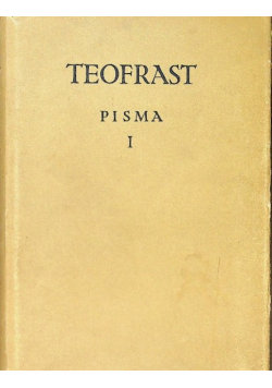 Teofrast Pisma Tom I - PWN | Książka w Empik
