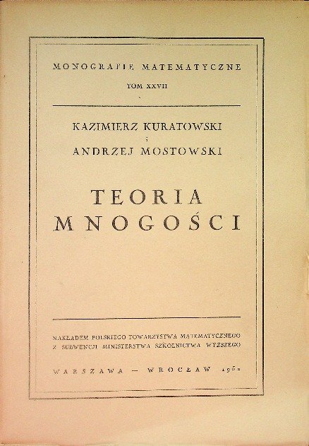 Teoria mnogości - Kuratowski Kazimierz | Książka w Empik